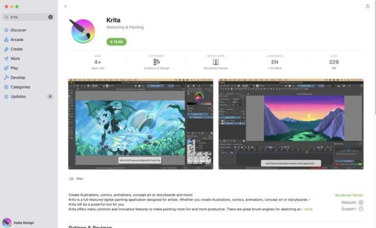 Krita's Artistic Canvas Expands: Now Available on macOS