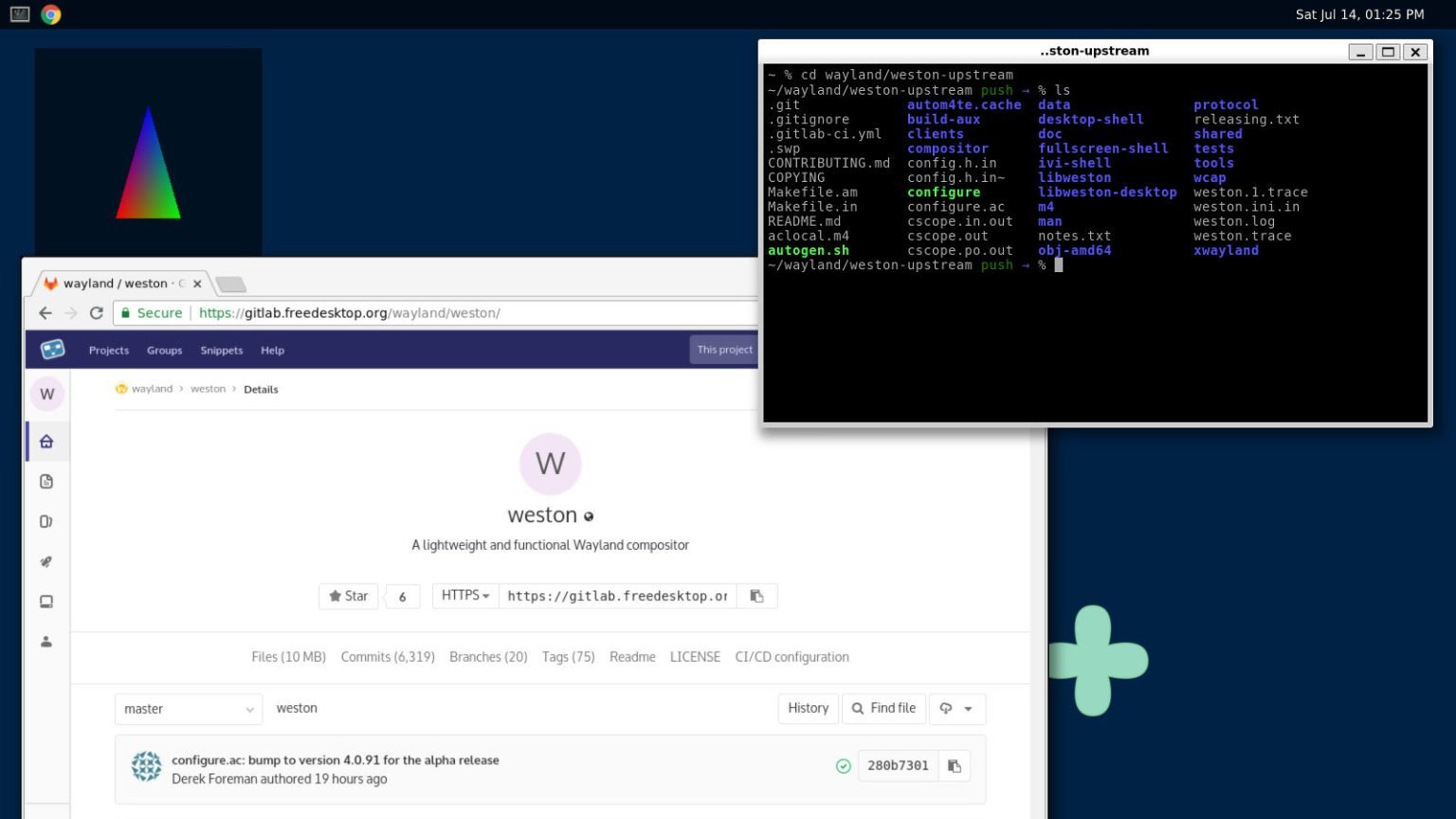Weston Composite Server 13.0 Released with OpenGL Rendering
